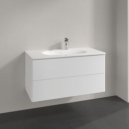 Villeroy & Boch Villeroy und Boch Antao Waschtisch-Unterschrank L05000MT 98,8x50,4x49,6cm, ohne Frontstruktur, white matt lacquer, mit Beleuchtung