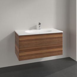 Villeroy & Boch Villeroy und Boch Antao Waschtisch-Unterschrank K05000HM 98,8x50,4x49,6cm, ohne Frontstruktur, warm walnut