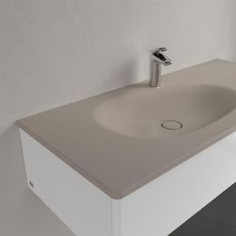 Villeroy & Boch Villeroy und Boch Antao Schrankwaschtisch 4A77L2AM 120x50cm, eckig, 1 Hahnloch, ohne &Uuml;berlauf, almond C-plus