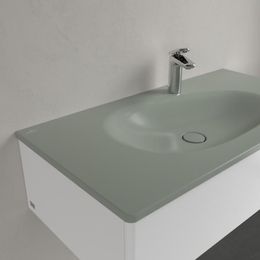 Villeroy & Boch Villeroy und Boch Antao Schrankwaschtisch 4A76A2R8 100x50cm, eckig, 1 Hahnloch, ohne &Uuml;berlauf, morning green C-plus