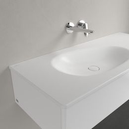 Villeroy & Boch Villeroy und Boch Antao Schrankwaschtisch 4A77L3RW 120x50cm, eckig, ohne &Uuml;berlauf, stone white C-plus