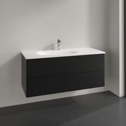 Villeroy & Boch Villeroy und Boch Antao Waschtisch-Unterschrank L06000PD 118,8x50,4x49,3cm, ohne Frontstruktur, black matt lacquer