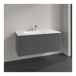 Villeroy & Boch Villeroy und Boch Antao Waschtisch-Unterschrank L06100GK 118,8x50,4x49,3cm, mit Frontstruktur, anthracite matt lacquer