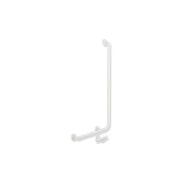 HEWI System 900 Winkelgriff 900.22.14660DX Edelstahl pulverbeschichtet wei&szlig; tiefmatt, 1000 x 500 mm, Ausf&uuml;hrung links