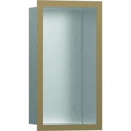 Hansgrohe XtraStoris Wandnische 56094140 30x15x10cm, mit Designrahmen, Edelstahl geb&uuml;rstet, brushed bronze