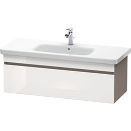 Duravit DuraStyle Waschtisch-Unterschrank DS639502243 113 x 44,8 cm, wei&szlig; hochglanz/basalt matt, 1 Auszug, wandh&auml;ngend