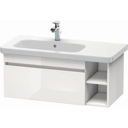 Duravit DuraStyle Waschtisch-Unterschrank DS639702143 93 x 44,8 cm, Becken links, nussbaum dunkel/basalt matt, 1 Auszug