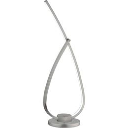Eglo Tischleuchte "PALOZZA 1", H: 42cm, 1 Stk., grau, Wohnzimmer, Leuchten, Tischleuchte in nickel aus Alu - 11W - Warmweiß