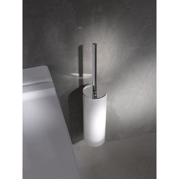 KEUCO Edition 400 WC-B&uuml;rstengarnitur 11564019000 verchromt, Echtkristall-Glas