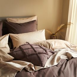 Wohndecke OTTO products, B:140cm L:200cm, braun, Baumwolle, Wohndecken, "Jannis", GOTS zertifiziert - aus Bio-Baumwolle, Kuscheldecke