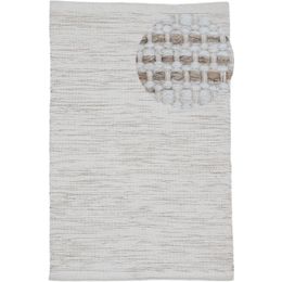 Wollteppich CarpetFine, B:200cm H:5mm L:290cm, beige, Wolle, Teppiche, "Mona, auch als Läufer", 80% Wolle, Wendeteppich aus Wolle/Baumwolle,