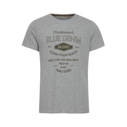 Blend Herren T-Shirt "T-Shirt BHAdam", grau, Gr. S, Obermaterial: 100% Baumwolle CO., Shirts