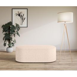 Polsterhocker OTTO HOME, B:142cm H:48cm T:70cm, beige, 100% Polyester, Hocker, "EIVIND Sitzhocker, Maße: B/T/H: 142/70/48 cm", auch in Bouclé und
