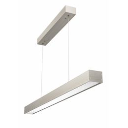 Evotec LED Pendelleuchte "OFFICE ONE", 1, 1 Stk., grau, Leuchten, Touch-Dimmer, Made in Germany, ESG-Sicherheitsglas