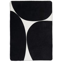 Schöner Wohnen Kollektion Wohndecke, B:150cm L:200cm, schwarz, SCHÖNER WOHNEN-KOLLEKTION, 60% Polyester, 40% Baumwolle, Wohndecken, "Pebble", mit hohem Baumwollanteil