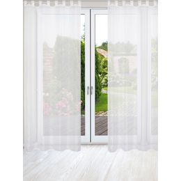 Gardine HEINE HOME, B:135cm H:245cm, wei&szlig;, Polyester, Gardinen