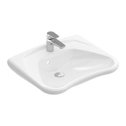 Villeroy & Boch Villeroy und Boch ViCare Waschtisch 71196101 60x49cm, mit Hahnloch, ohne &Uuml;berlauf, wei&szlig;