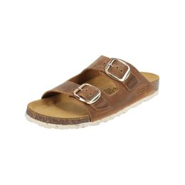 Camel Active Damen Pantolette "Camel Active Pantoletten Leder", Gr. 37, beige, Leder, Schuhe