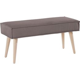 Eckbank, B:104cm H:50cm T:40cm, grau, exxpo - SOFA FASHION, 100% Polyester, Esszimmer, Sitzb&auml;nke, "Lungo", Frei im Raum stellbar