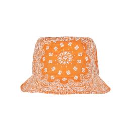 Flexfit Damen Flex Cap "Flexfit Accessoires Bandana Print Bucket Hat"orange, 100% Baumwolle, Caps