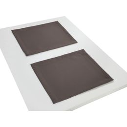 Platzset Adam, B:30cm L:40cm, braun, Obermaterial: 100% Baumwolle, Platzsets, "Uni Collection"