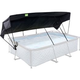 Poolverdeck EXIT, B:220cm H:85cm T:150cm, schwarz, Polyester, Verdecke, "Sonnensegel", spendet Schatten beim Baden in der Sommerhitze