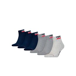 Levi's LEVI'S Herren Kurzsocken, Gr. 43, bunt, Baumwollmischung, mehrfarbig, uni und meliert, Socken, mit breitem Logobund