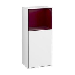 Villeroy & Boch Villeroy und Boch Finion Seitenschrank G510HBGF 41,8x93,6cm, rechts, Emotion, Regal oben Peony Matt, Glossy white lacquer