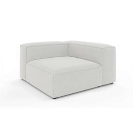 Ottomane OTTO HOME, B:130cm H:72cm T:130cm, beige, 100% Polyester, Sofas, "HAILY links/rechts bestellbar, Loungemöbel, Maße B/T/H: 130/130/72 cm",