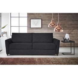 Schlafsofa Bali, B:215cm H:93cm T:103cm, grau, Wohnzimmer, Sofas, "Dallas, Dauerschläfer", in 140er und 160er Breite, inkl. Ergoflex-Unterfederung