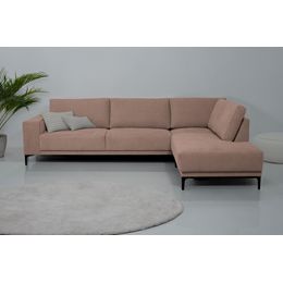 Ecksofa OTTO HOME, B:289cm H:85cm T:210cm, braun, 90% PES, 10% NY, Wohnzimmer, Sofas, "Xander, L-Form", Breite 289 cm, Webstoff, Soft-Touch Chenille,