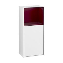 Villeroy & Boch Villeroy und Boch Finion Seitenschrank F510HBGF 41,8x93,6x27cm, rechts, Regal oben Peony Matt, Glossy white lacquer