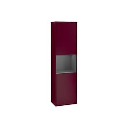 Villeroy & Boch Villeroy und Boch Finion Hochschrank G470GKHB 41,8x151,6cm, rechts, Emotion, Regal Anthracite Matt Lacquer, Peony Matt