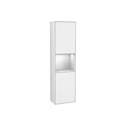 Villeroy & Boch Villeroy und Boch Finion Hochschrank F470MTGF 41,8x151,6x27cm, rechts, Regal White matt lacquer, Glossy white lacquer