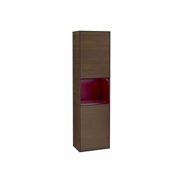 Villeroy & Boch Villeroy und Boch Finion Hochschrank G470HBGN 41,8x151,6cm, rechts, Emotion, Regal Peony Matt Lacquer, Walnut veneer