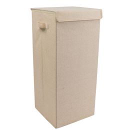 Faltbox Vcm, beige, Aufbewahrungsboxen, "Wäschekorb Wäschebox Stoffbox mit Deckel Dreso L"