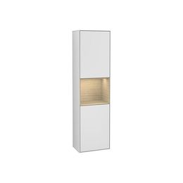 Villeroy & Boch Villeroy und Boch Finion Hochschrank F460PCMT 41,8x151,6x27cm, links, Regal Oak Venerr, White matt lacquer