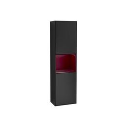 Villeroy & Boch Villeroy und Boch Finion Hochschrank F460HBPD 41,8x151,6x27cm, links, Regal Peony Matt Lacquer, Black matt lacquer