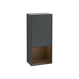 Villeroy & Boch Villeroy und Boch Finion Seitenschrank G540GNHG 41,8cm, links, Emotion, Regal unten Walnut Veneer, Midnight Blue Matt Lacquer