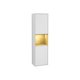 Villeroy & Boch Villeroy und Boch Finion Hochschrank F470HFMT 41,8x151,6x27cm, rechts, Regal Gold Matt Lacquer, White matt lacquer