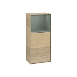 Villeroy & Boch Villeroy und Boch Finion Seitenschrank F510GMPC 41,8x93,6x27cm, rechts, Regal oben Olive Matt, Oak Veneer