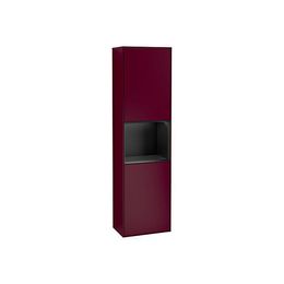Villeroy & Boch Villeroy und Boch Finion Hochschrank F460PDHB 41,8x151,6x27cm, links, Regal Black matt lacquer, Peony Matt