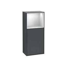 Villeroy & Boch Villeroy und Boch Finion Seitenschrank G500MTHG 41,8x93,6cm, links, Emotion, Regal oben White Matt, Midnight Blue Matt Lacquer