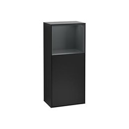 Villeroy & Boch Villeroy und Boch Finion Seitenschrank G500HGPD 41,8x93,6cm, links, Emotion, Regal oben Midnight Blue Matt, Black matt lacquer