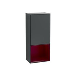 Villeroy & Boch Villeroy und Boch Finion Seitenschrank F550HBHG 41,8x93,6x27cm, rechts, Regal unten Peony Matt, Midnight Blue Matt Lacquer