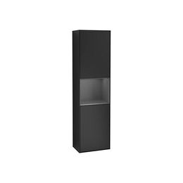 Villeroy & Boch Villeroy und Boch Finion Hochschrank F460GKPD 41,8x151,6x27cm, links, Regal Anthracite Matt Lacquer, Black matt lacquer