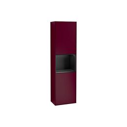Villeroy & Boch Villeroy und Boch Finion Hochschrank F470PDHB 41,8x151,6x27cm, rechts, Regal Black matt lacquer, Peony Matt