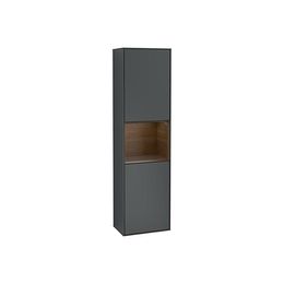 Villeroy & Boch Villeroy und Boch Finion Hochschrank F470GNHG 41,8x151,6x27cm, rechts, Regal Walnut Veneer, Midnight Blue Matt Lacquer