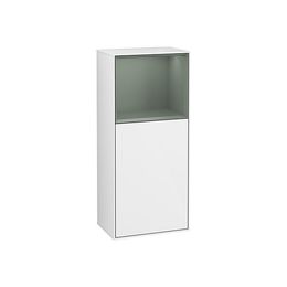 Villeroy & Boch Villeroy und Boch Finion Seitenschrank G510GMGF 41,8x93,6cm, rechts, Emotion, Regal oben Olive Matt, Glossy white lacquer