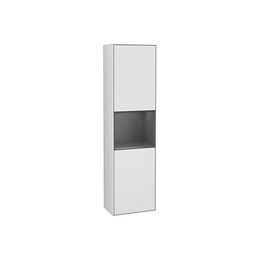 Villeroy & Boch Villeroy und Boch Finion Hochschrank F470GKMT 41,8x151,6x27cm, rechts, Regal Anthracite Matt Lacquer, White matt lacquer